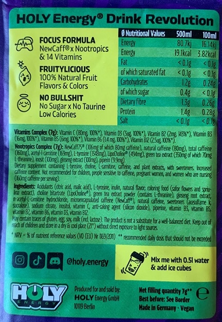 HOLY Energy Erfahrung - Gaming Booster für maximalen Fokus » Sport Deals